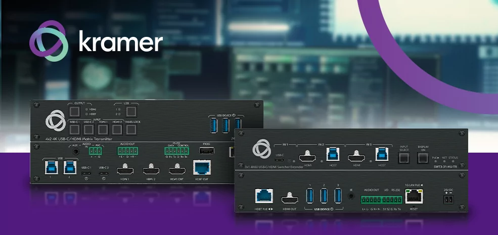 Коммутаторы Kramer SWT3-31-HU-TR и MTX2-42-T – готовая основа для построения переговорной или ...