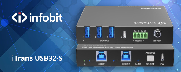 Коммутатор Infobit iTrans USB32-S обеспечит эффективную командную работу | Новости Аувикс
